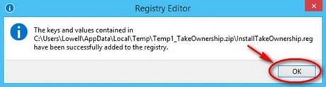 Cách thêm "Take Ownership" vào Menu chuột phải Windows 10
