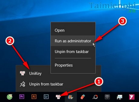 Sửa lỗi Unikey viết chữ mất dấu trong Windows 10