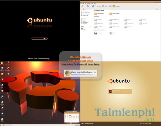 Download Ultimate Windows To Linux transformation Pack - Sử dụng giao